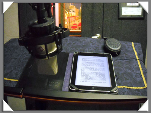Using my iPad in my voiceover recording studio - Karen Commins
